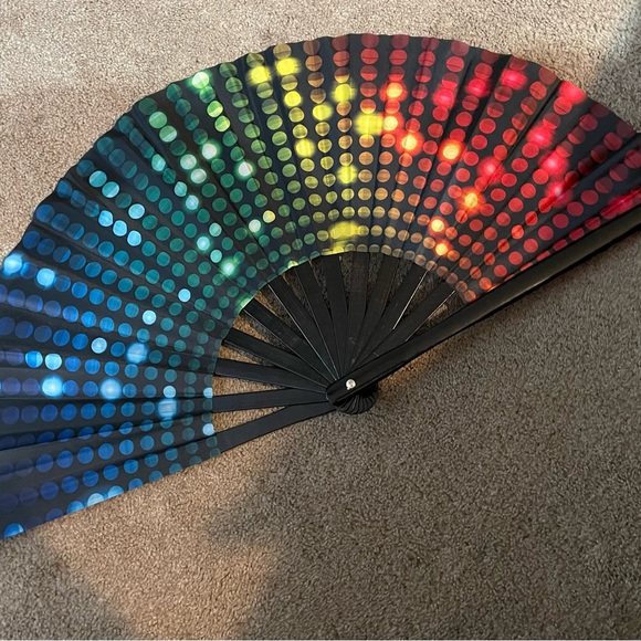 Party Supplies | Colorful Dotted Hand Fan | Poshmark